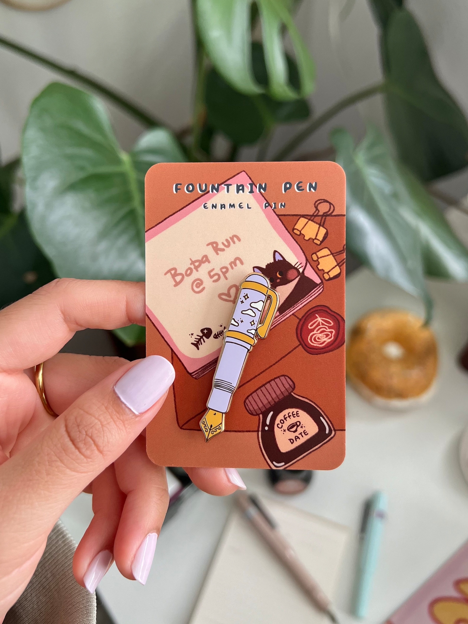 Fountain Pen Enamel Pin - Etsy