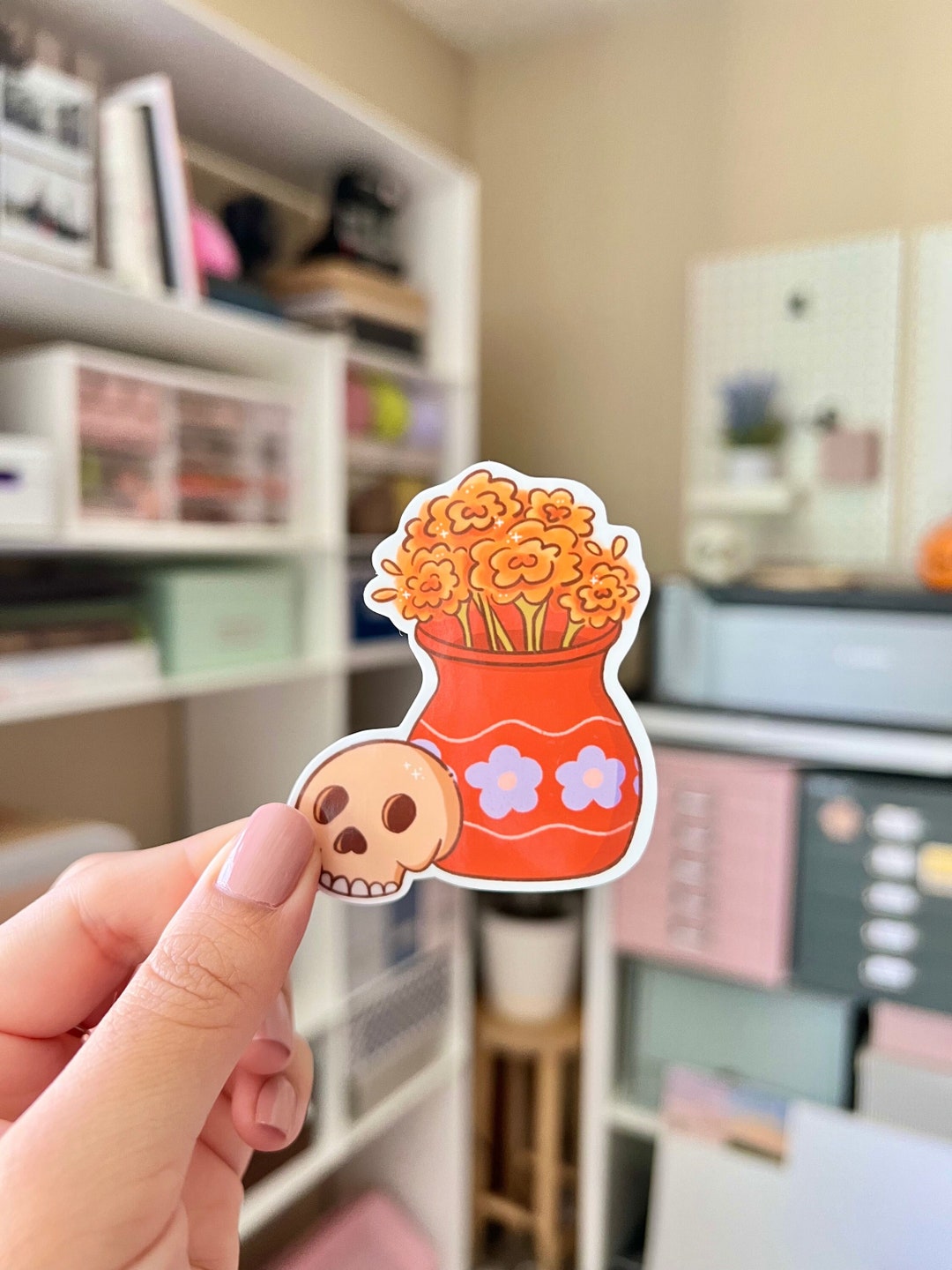 Calavera Sticker - Etsy
