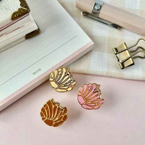 Concha Pan Dulce Enamel Pin Abuelita Chocolate Pin Mexican - Etsy