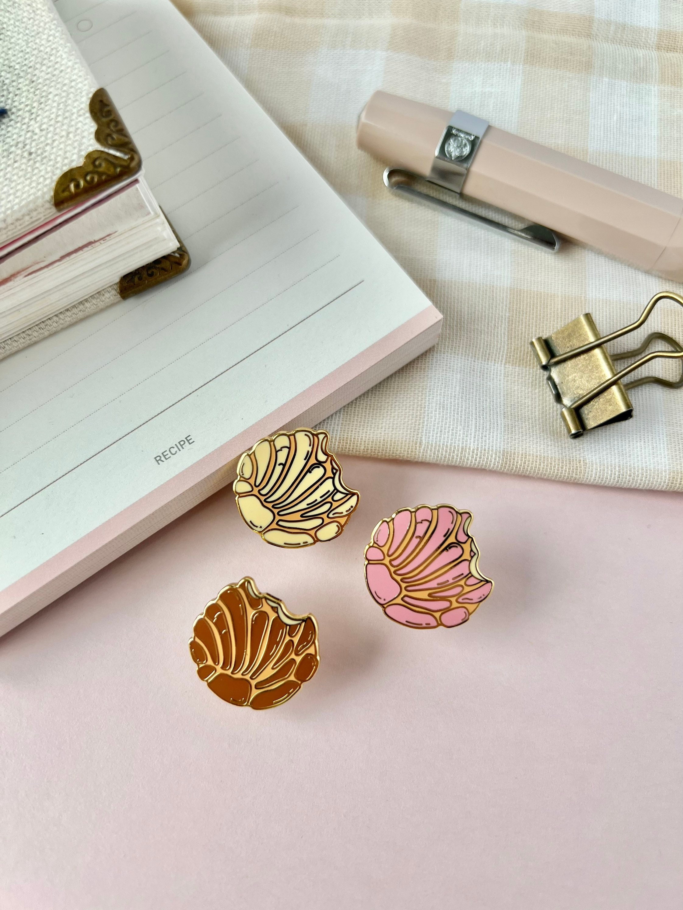 Concha Pan Dulce Enamel Pin Abuelita Chocolate Pin Mexican - Etsy