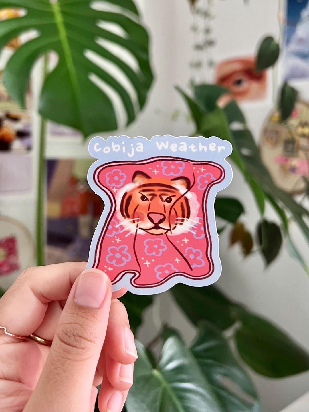 Blanket Weather Sticker- Cute Stickers, Stationery, Laptop Sticker ...