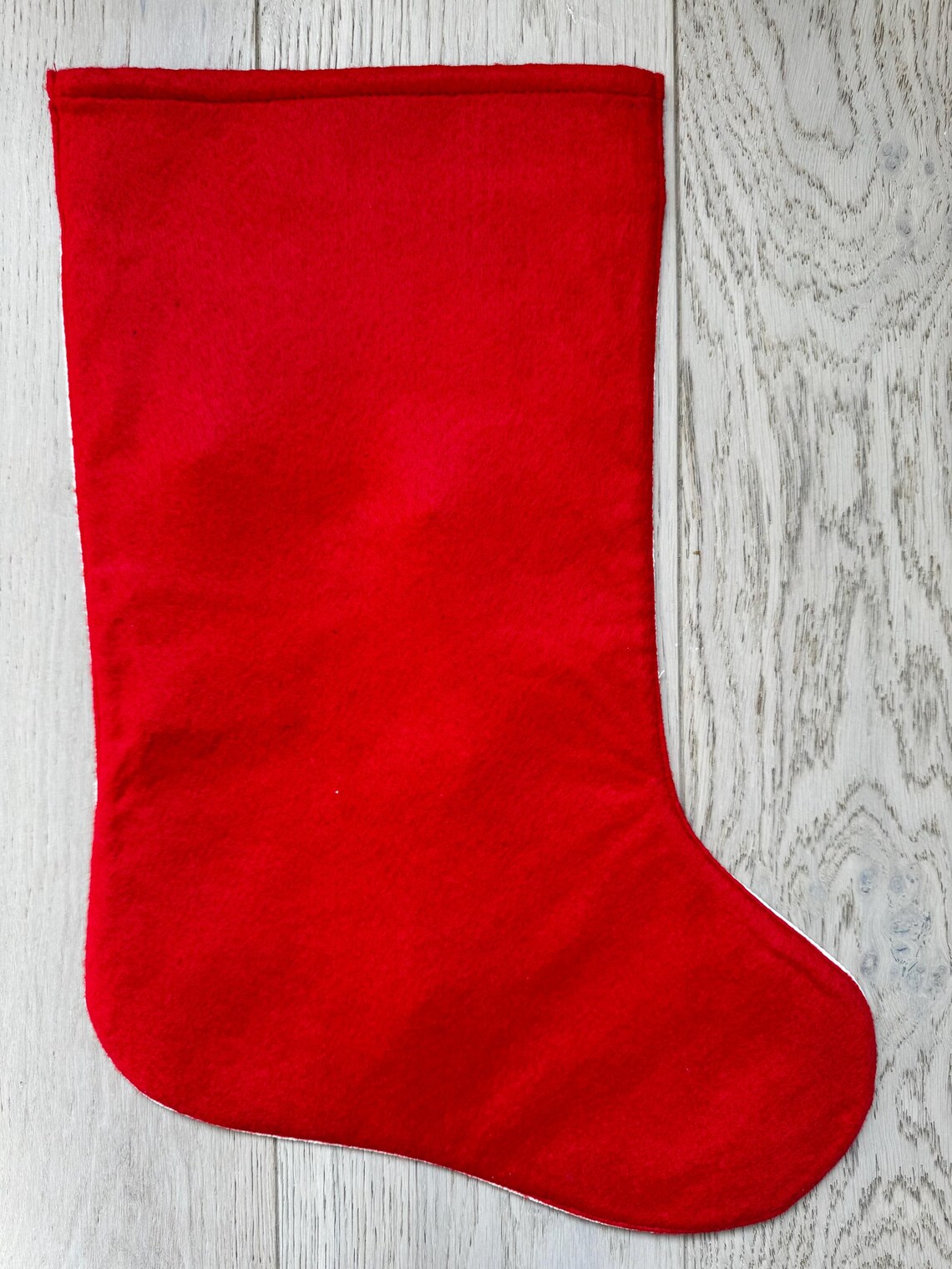 Completed/finished Personalised Christmas Stocking Cross-stitch Santa’s ...