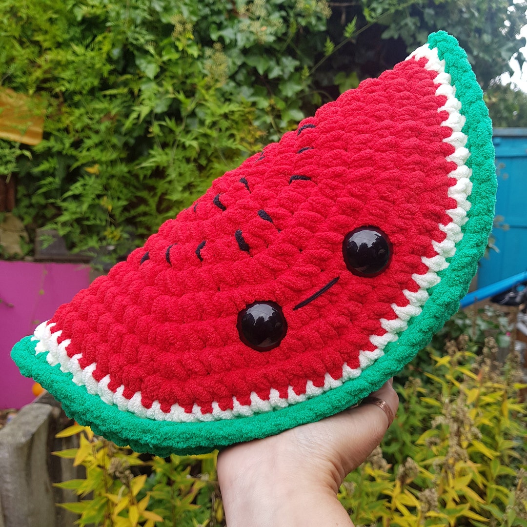 Watermelon Crochet Pattern No Sew PDF Digital Download Cute Amigurumi ...