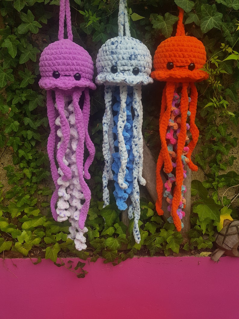 Jellyfish Crochet Pattern Hanging Decoration PDF Digital - Etsy