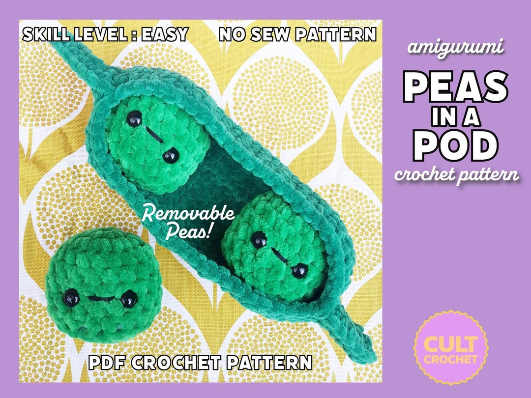 Peas Crochet Pattern | UK Terms | No Sew | Interactive | Easy Crochet ...