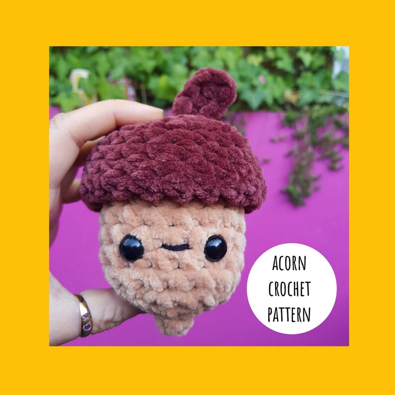 Acorn Crochet Pattern Quick Easy Beginner Pattern - Etsy