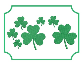 Shamrock Embroidery Design | Etsy