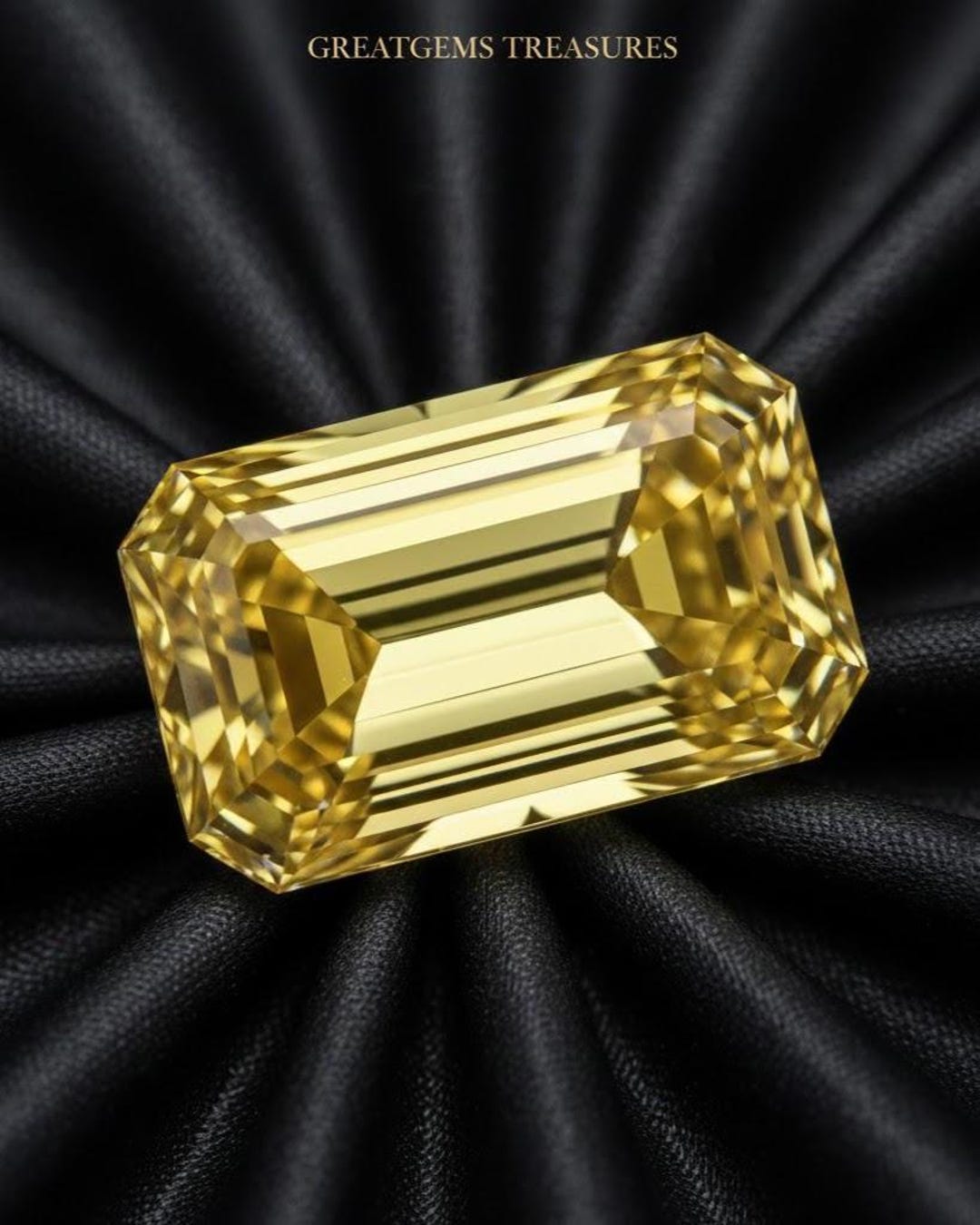 3 Ct Canary Yellow Lab Grown Diamond | VVS Emerald Cut Loose Gemstone ...