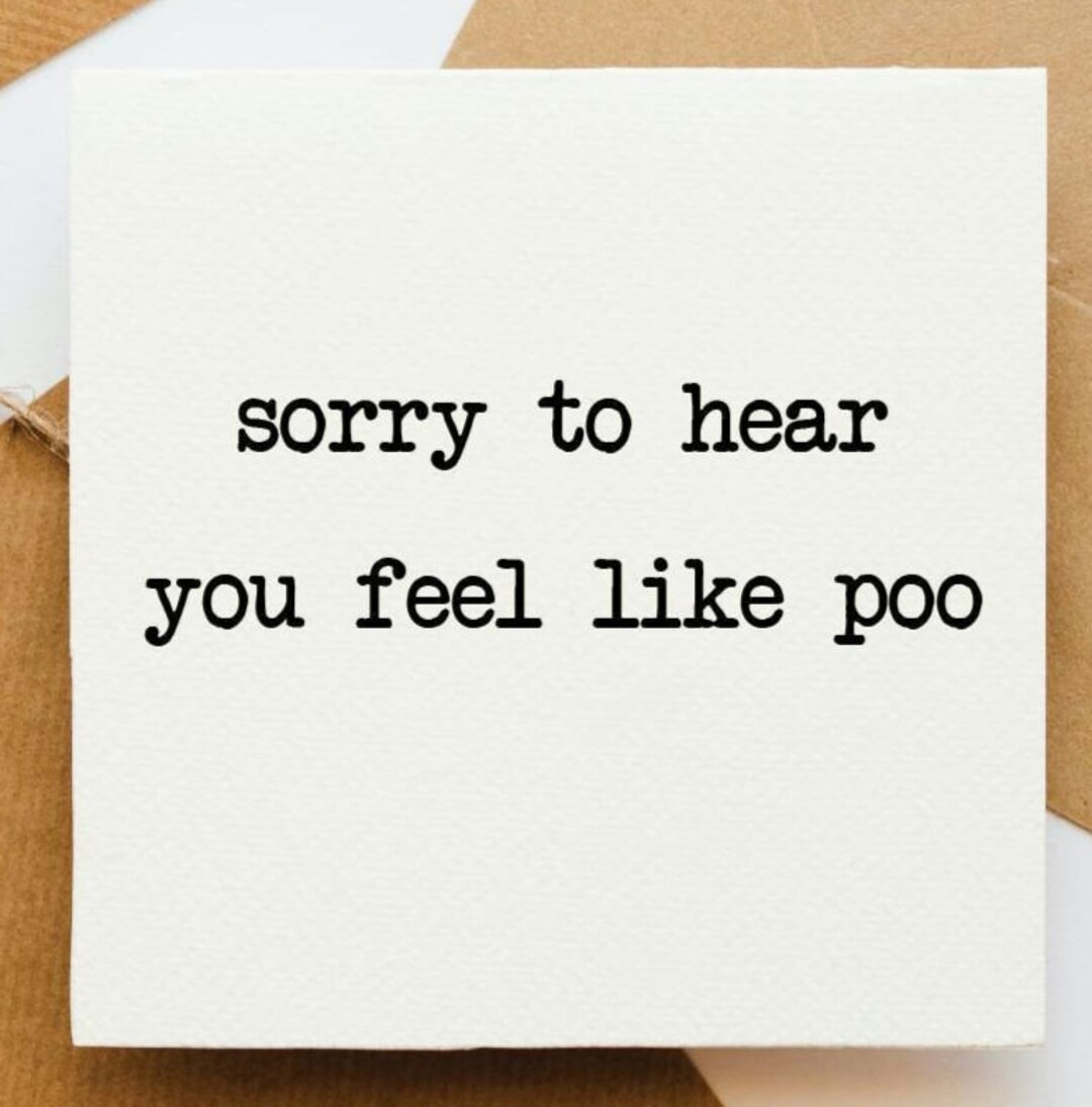 Funny Get Well Soon Card, Thinking of You Card, Positive Card, Card for ...