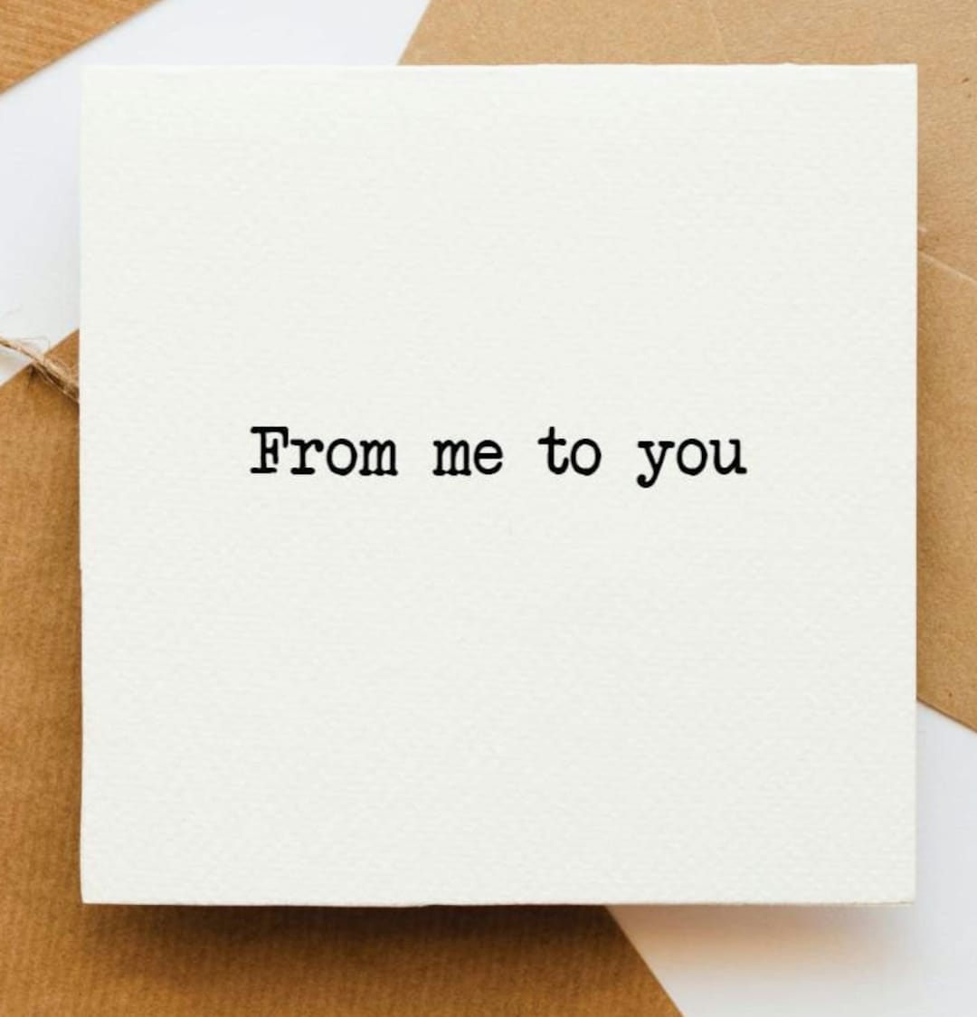 From Me to You Card, Note Card, Greetings Card, a Note to Say, Notelet ...