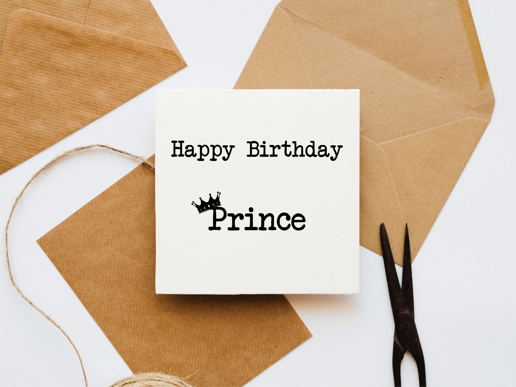 Happy Birthday Prince card card for him cute Birthday card | Etsy