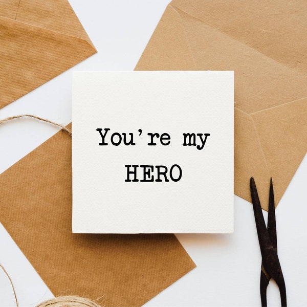 You Are My Hero - Etsy