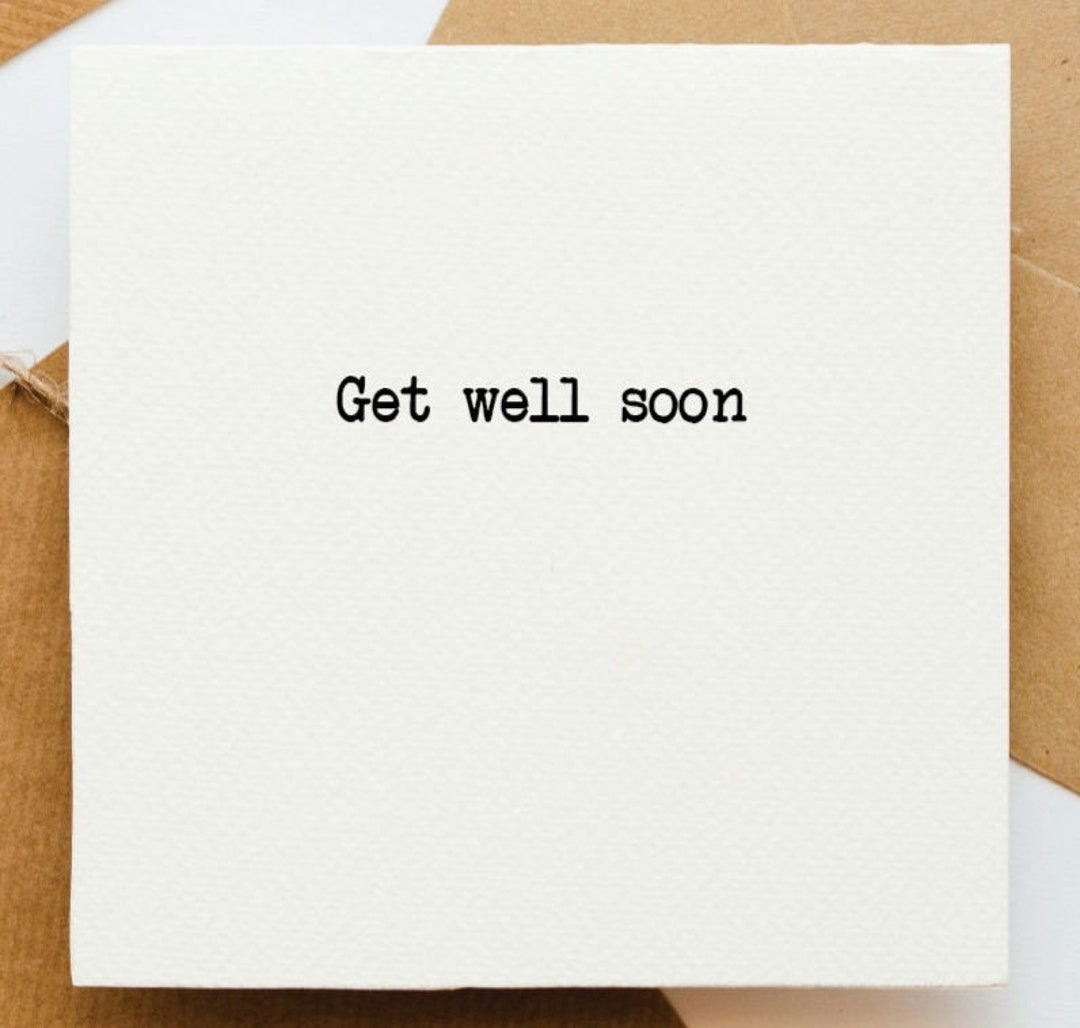 Get Well Soon Card, Thinking of You Card, Positive Card, Card for Her ...