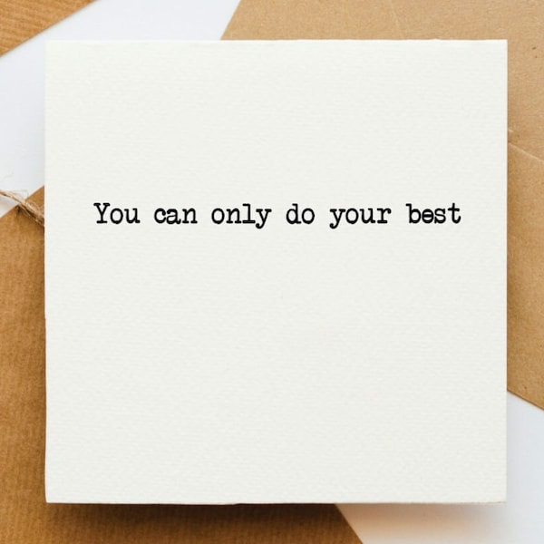 Do Your Best - Etsy