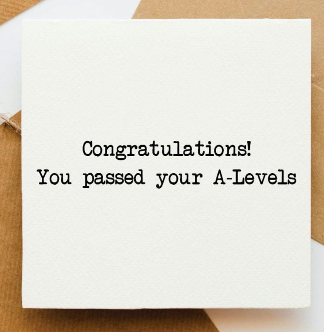 A-levels Card, Well Done Card, Funny Card, Congratulations Card, Card ...