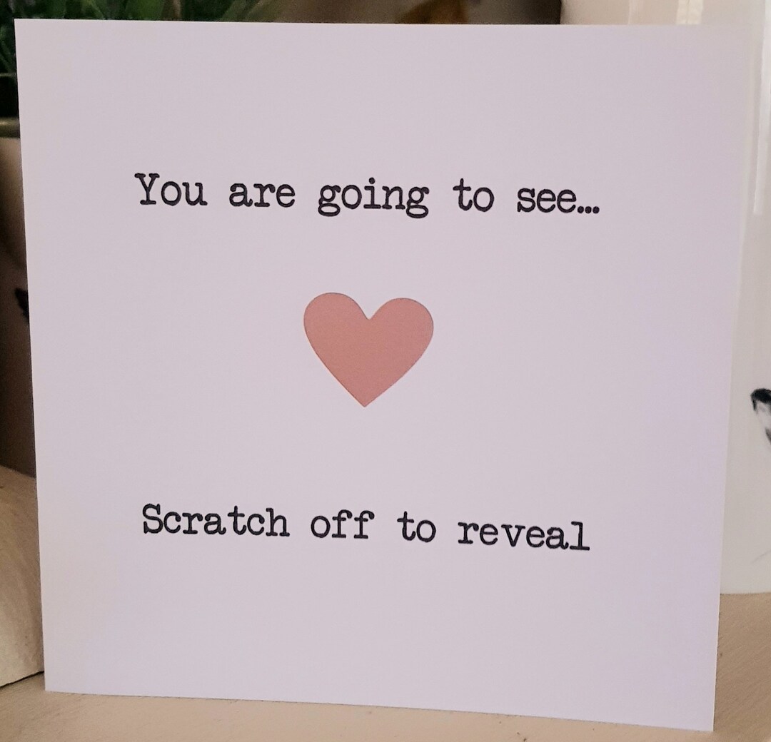 You Are Going to See Scratch & Reveal Card, Surprise Gift, Scratch Card ...