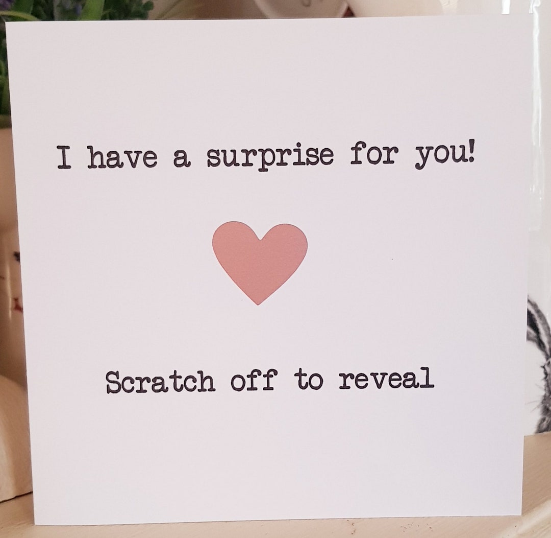 Surprise Scratch & Reveal Card, Surprise Gift, Scratch Card ...