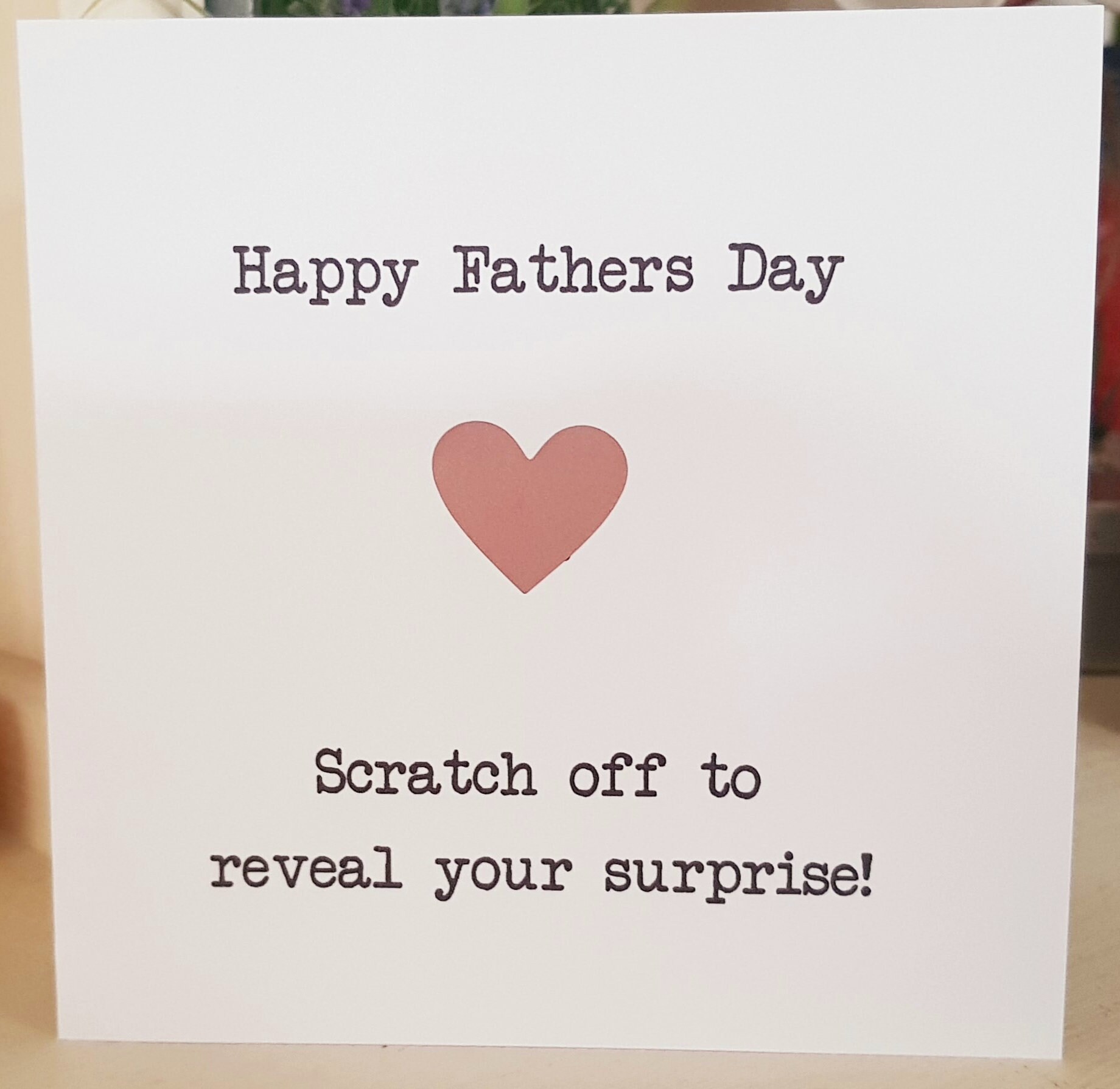 Father's Day Scratch & Reveal Card Surprise Gift Scratch - Etsy