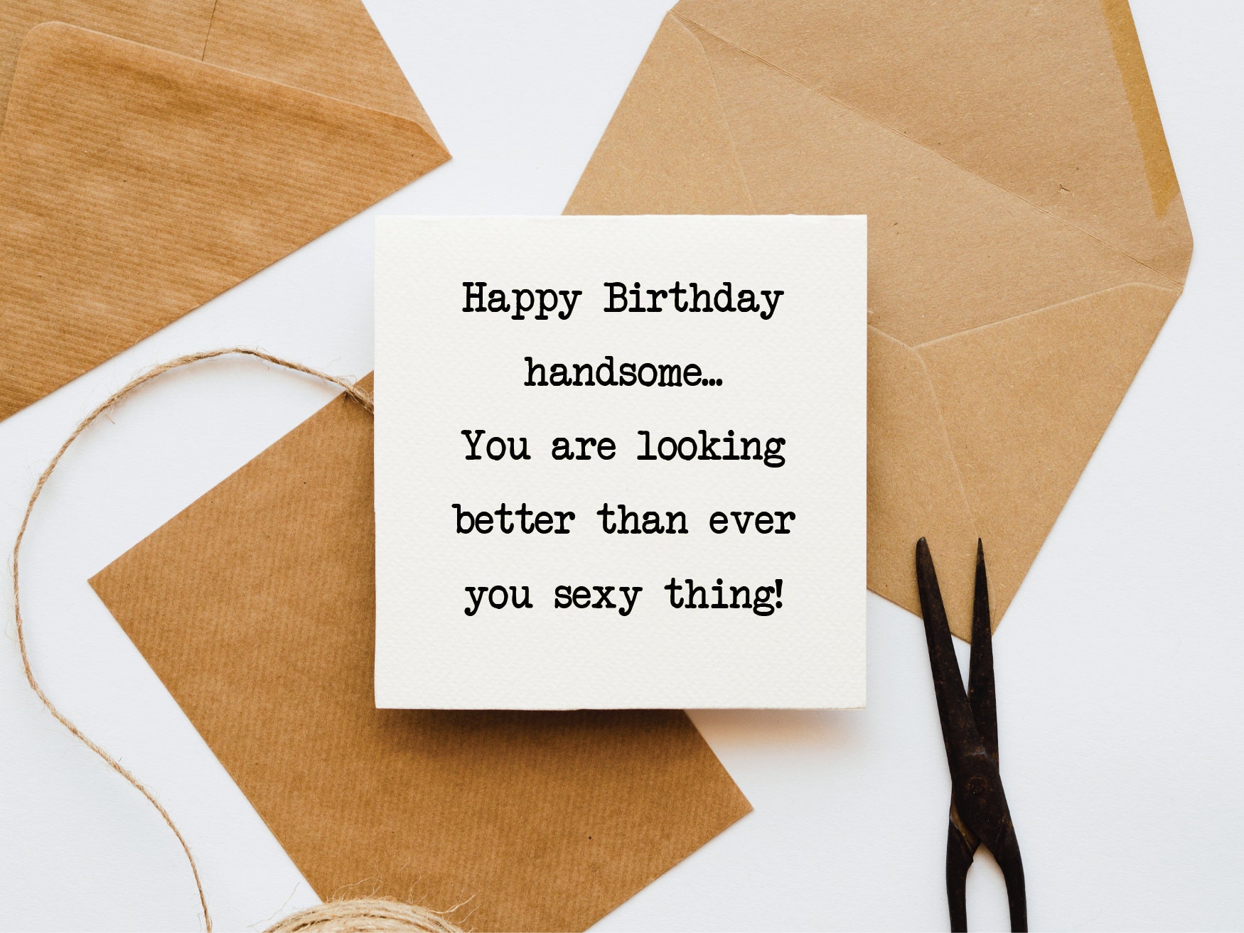 Happy Birthday handsome card card for him Birthday card | Etsy