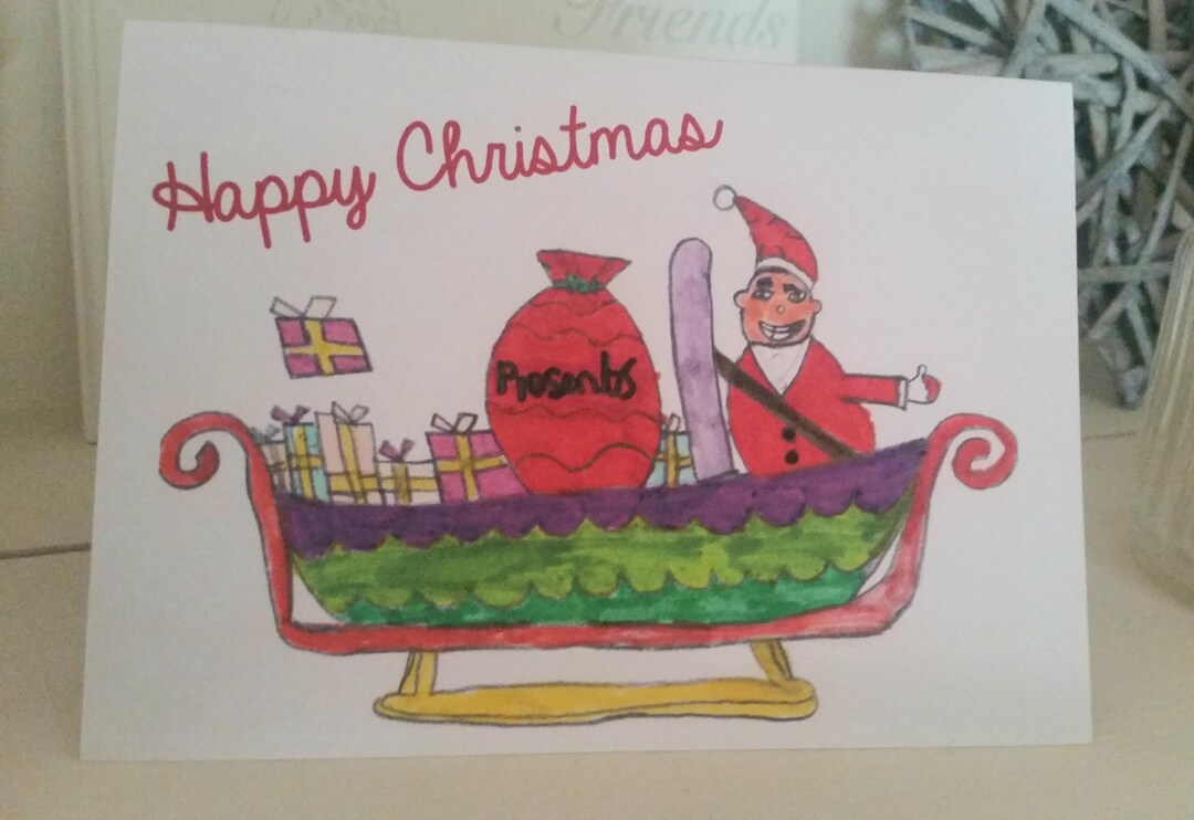 Child's Artwork Card, Your Child's Art Printed Onto a Card, Custom ...