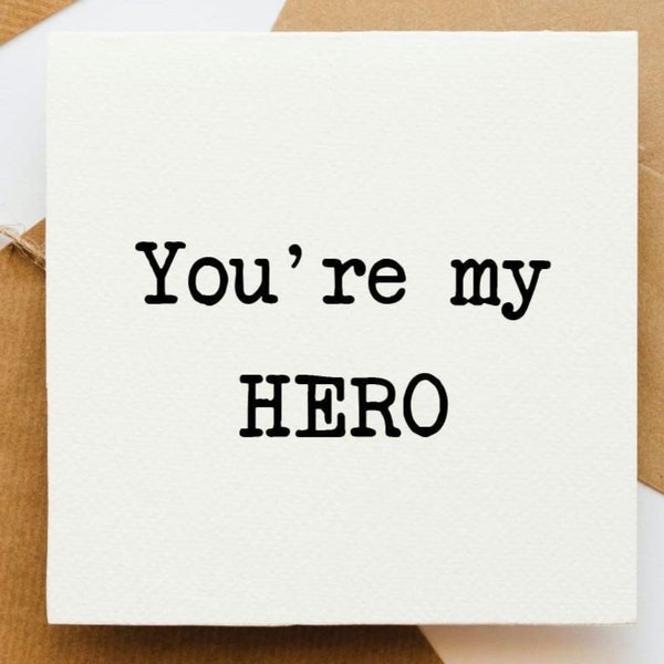 You Are My Hero - Etsy