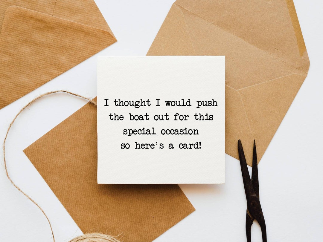 Funny Occasion Card, Thinking of You Card, Upbeat Card, Positive Card ...