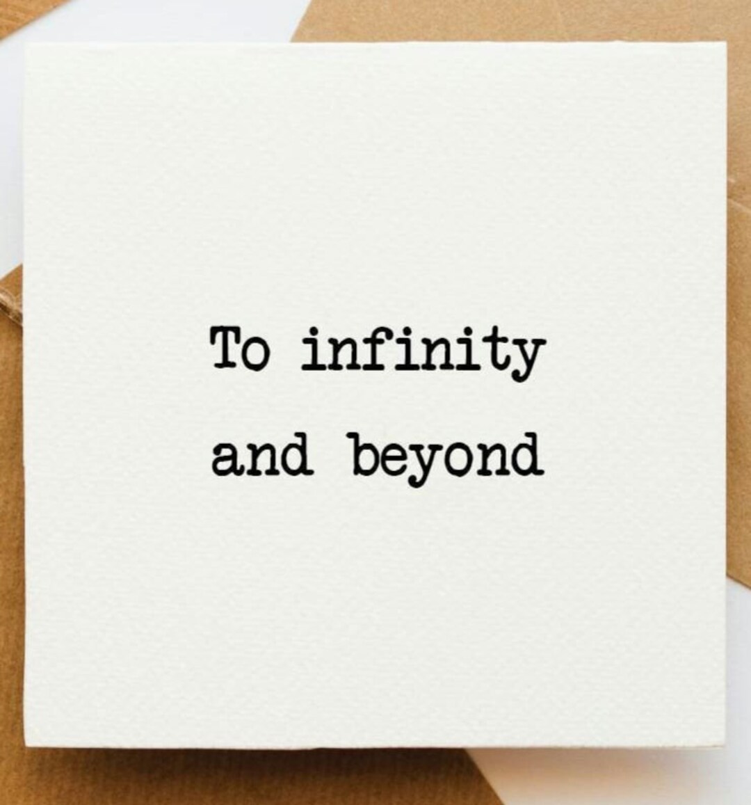 To Infinity and Beyond Card, Greetings Card, Film Quote Card, Funny ...
