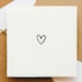 Heart Card (pack of 10) Small Heart, Heart Outline, Heart Drawing, Tiny ...
