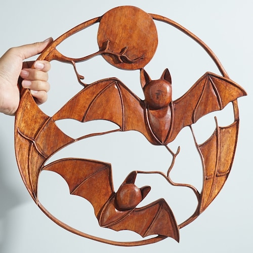 Flying Bat Hanging Statue Wall Decor Hanging Statue Unique - Etsy