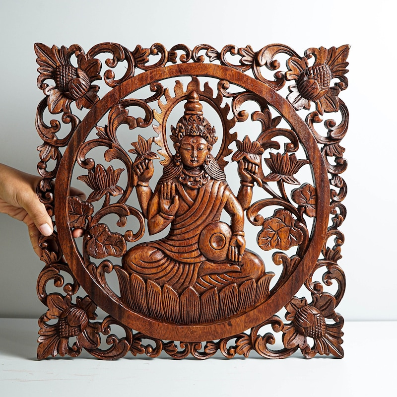Wooden God Hindu Statue - Etsy