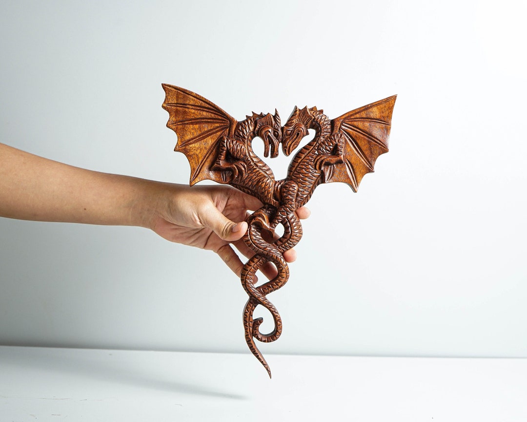 Hanging Couple Dragon Figurine, Dragon Wall Hangings, Romance, Mystical ...