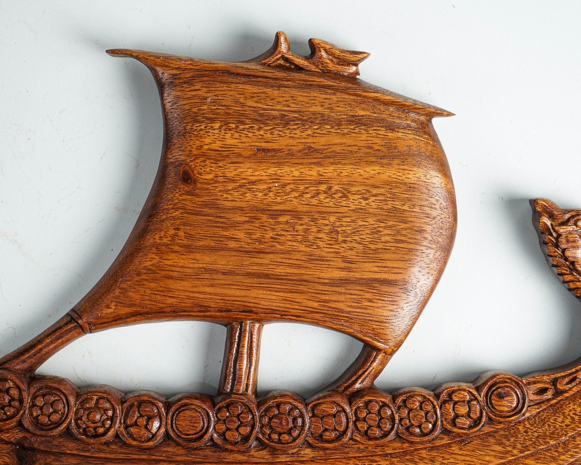 Viking Ship Wall Decor Wall Art Unique Statue Hanging Art - Etsy
