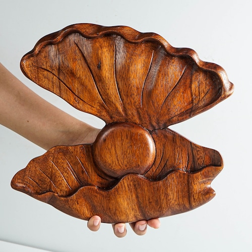 Seashell Wall Decor Wall Art Wood Carving Seashell - Etsy