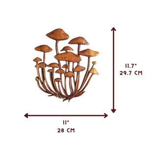 Alba Clamshell Mushroom Decor, Cute Mushroom Wall Decor, Hand Carved ...