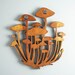 Alba Clamshell Mushroom Decor, Cute Mushroom Wall Decor, Hand Carved ...
