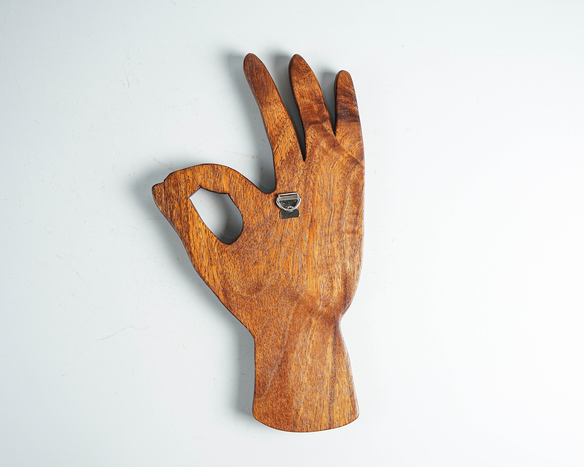 Okay Hand Sign Wall Decor Wood Carving Wall Art Wall - Etsy