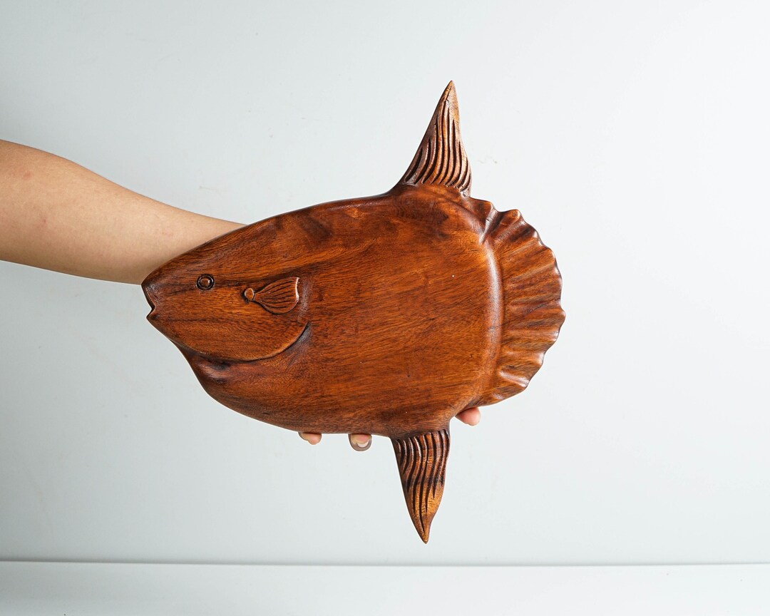 Fish Figurine Wall Art, Sea Animal Statue, Beach Wall Art, Marine Life ...