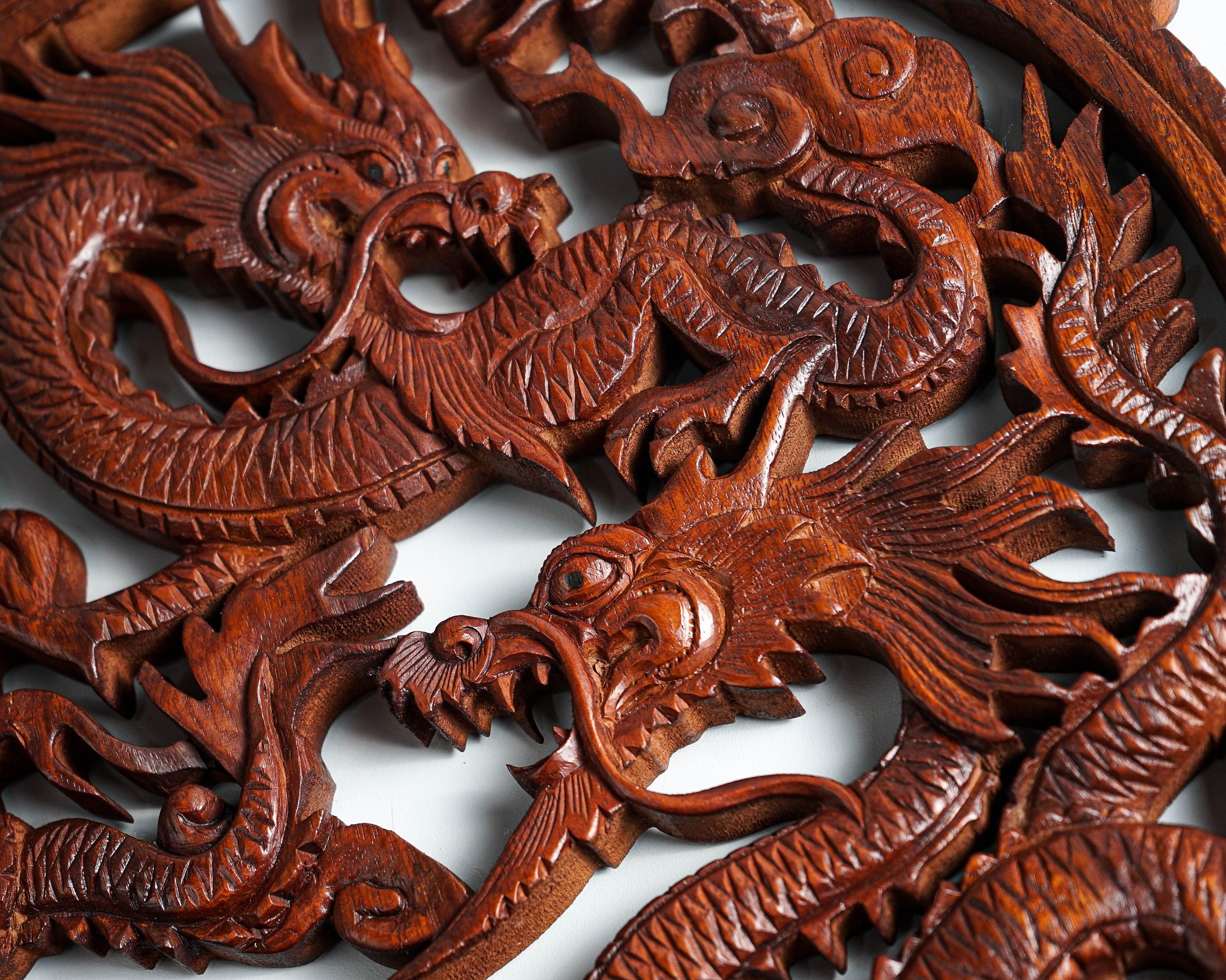 Chinese Dragon Wall Decor Dragon Wall Art Wood Carving - Etsy Australia