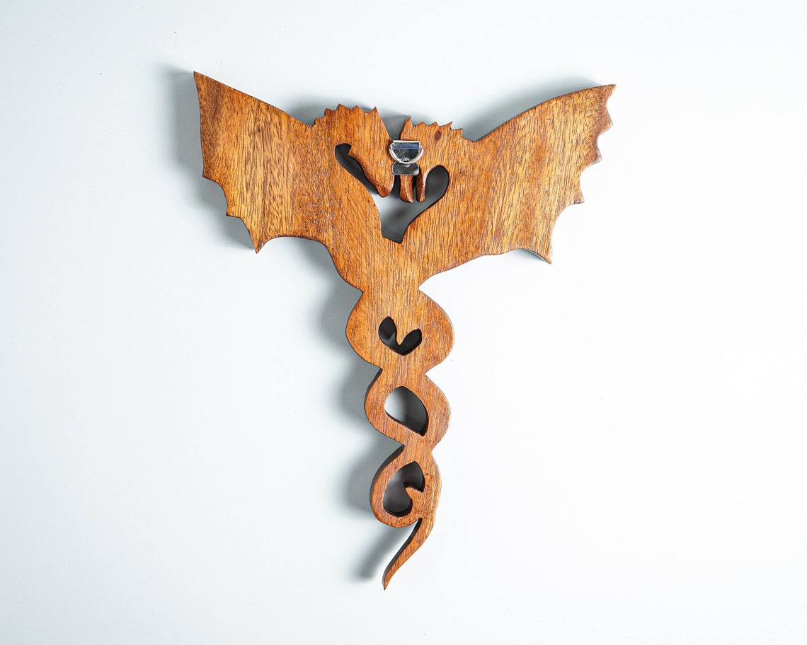 Hanging Couple Dragon Figurine, Dragon Wall Hangings, Romance, Mystical ...