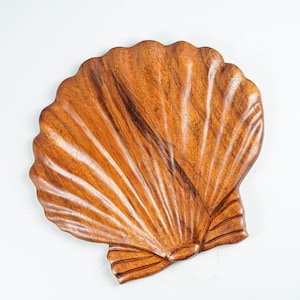 Seashell Wall Decor, Wall Art, Wood Carving, Seashell Sculpture ...