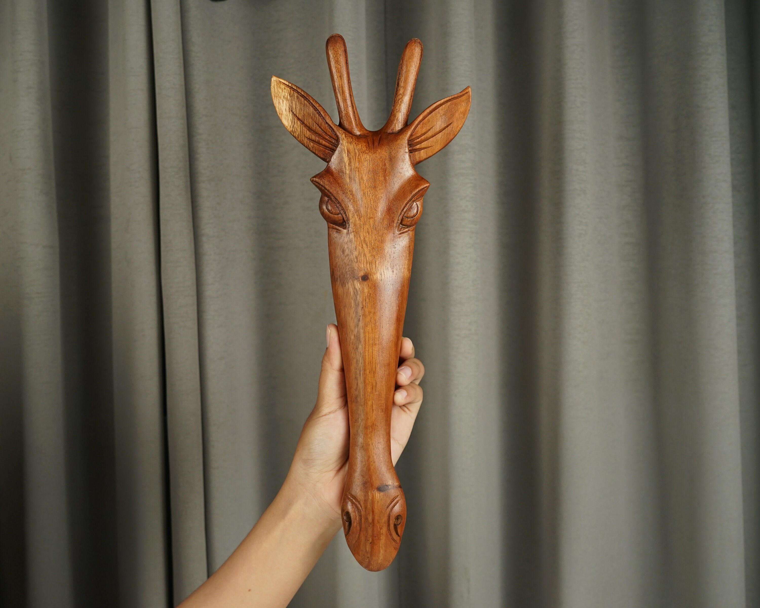 Giraffe Head Wall Art Animal Statue Ornament Unique | Etsy