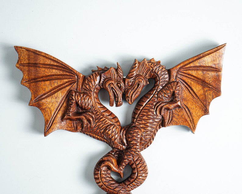 Hanging Couple Dragon Figurine, Dragon Wall Hangings, Romance, Mystical ...
