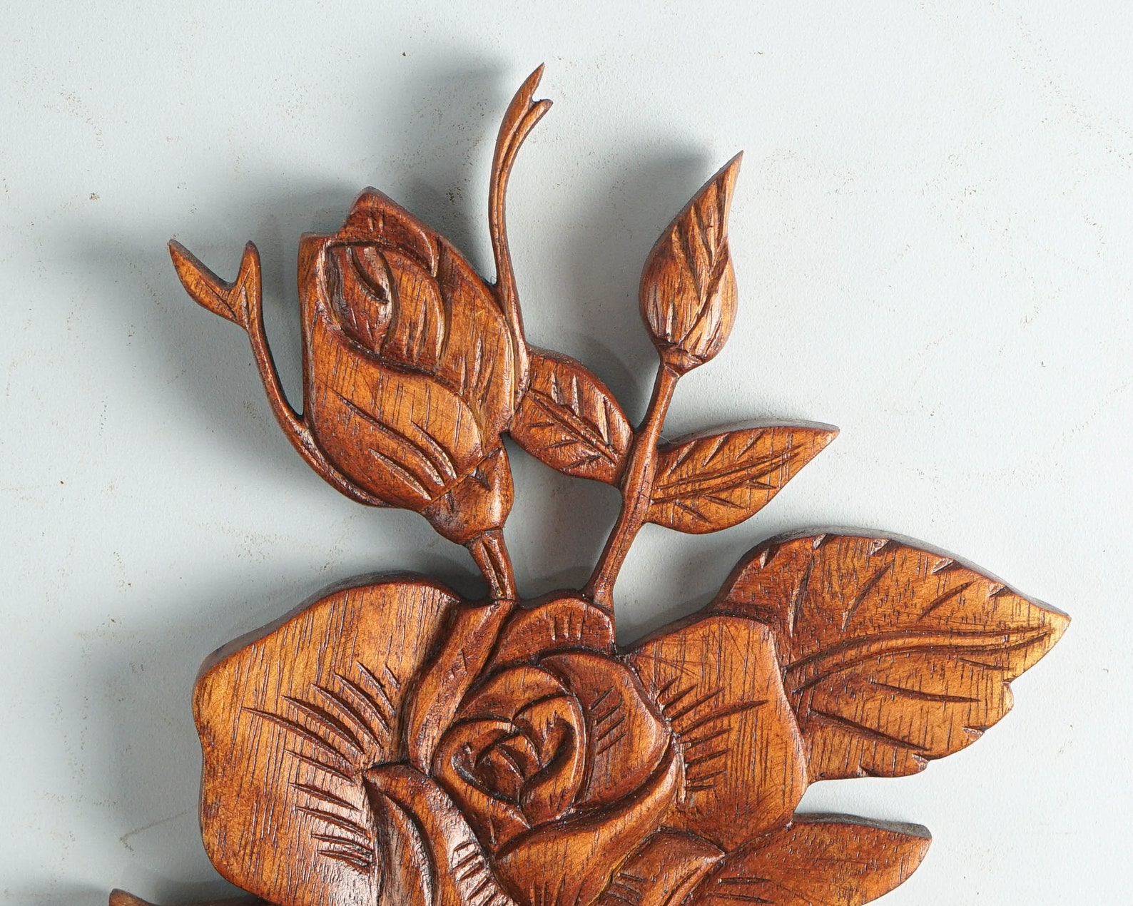 Wooden Rose Rose Wall Decor Wooden Flower Flower Decor | Etsy