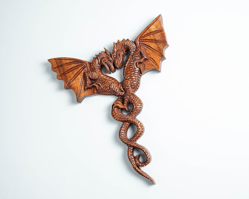 Hanging Couple Dragon Figurine, Dragon Wall Hangings, Romance, Mystical ...