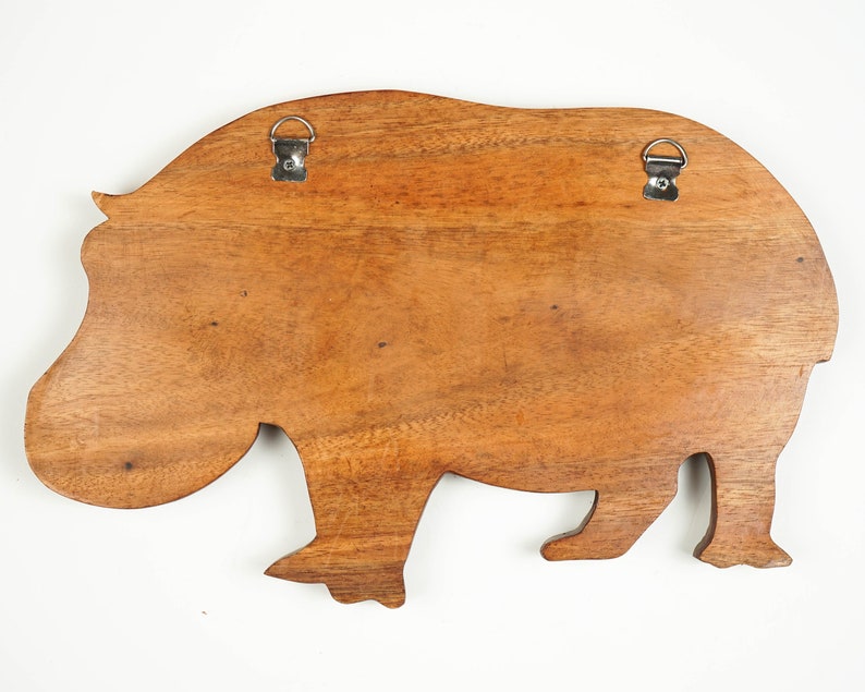 Hippo Wall Decor Coastal Wall Art Wild Animal Wood Carving - Etsy