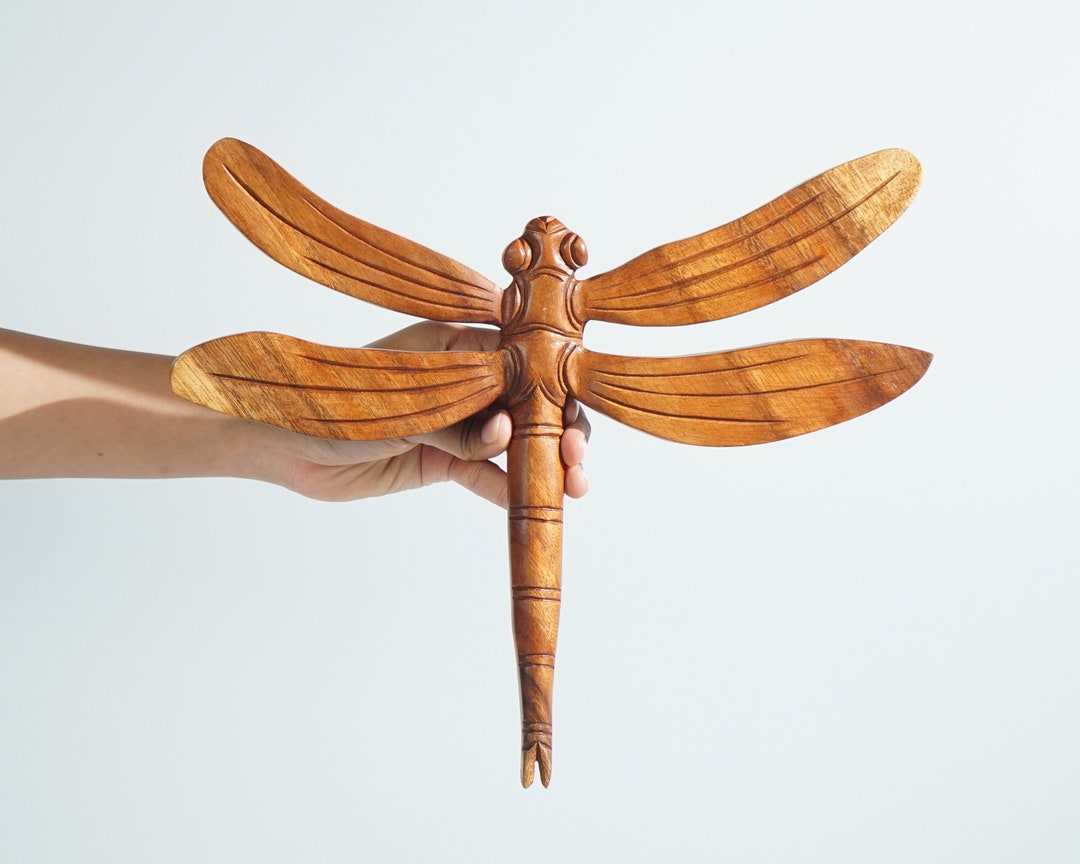 Dragonfly Wall Décor Animal Hanging Wall Art Wood Wall Art - Etsy