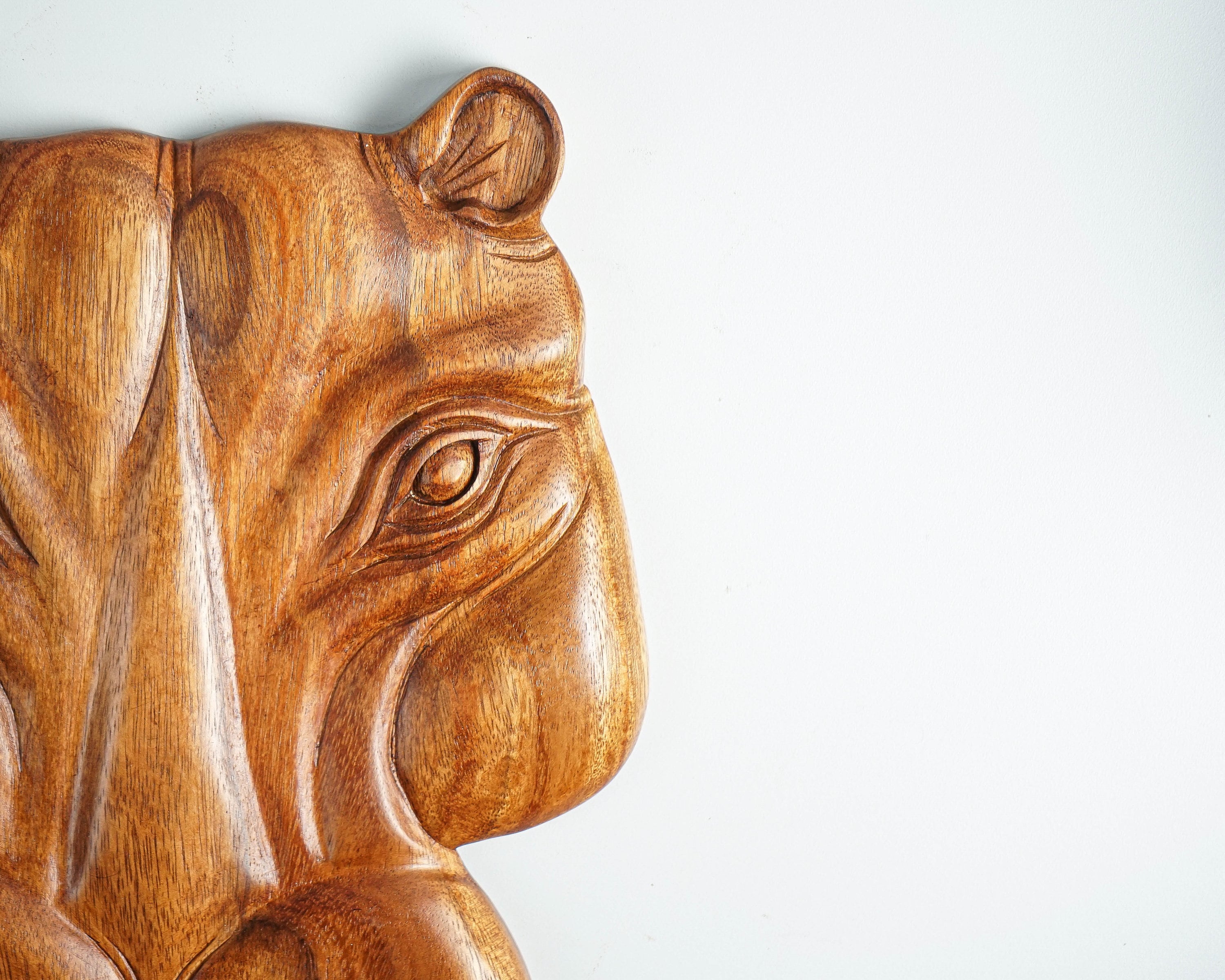 Hippo Wall Decor Hippopotamus Wild Animal Wood Carving - Etsy