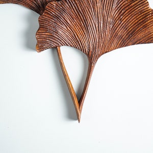 Ginkgo Leaf Wall Decor, Ginkgophyta Leaf Wall Art, Handcrafted, Floral ...