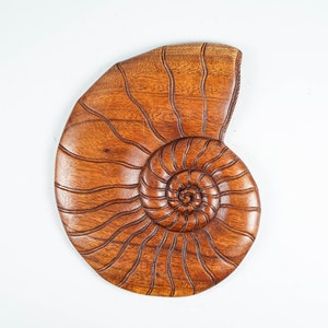 Seashell Wall Decor, Wall Art, Wood Carving, Seashell Sculpture, Beach ...