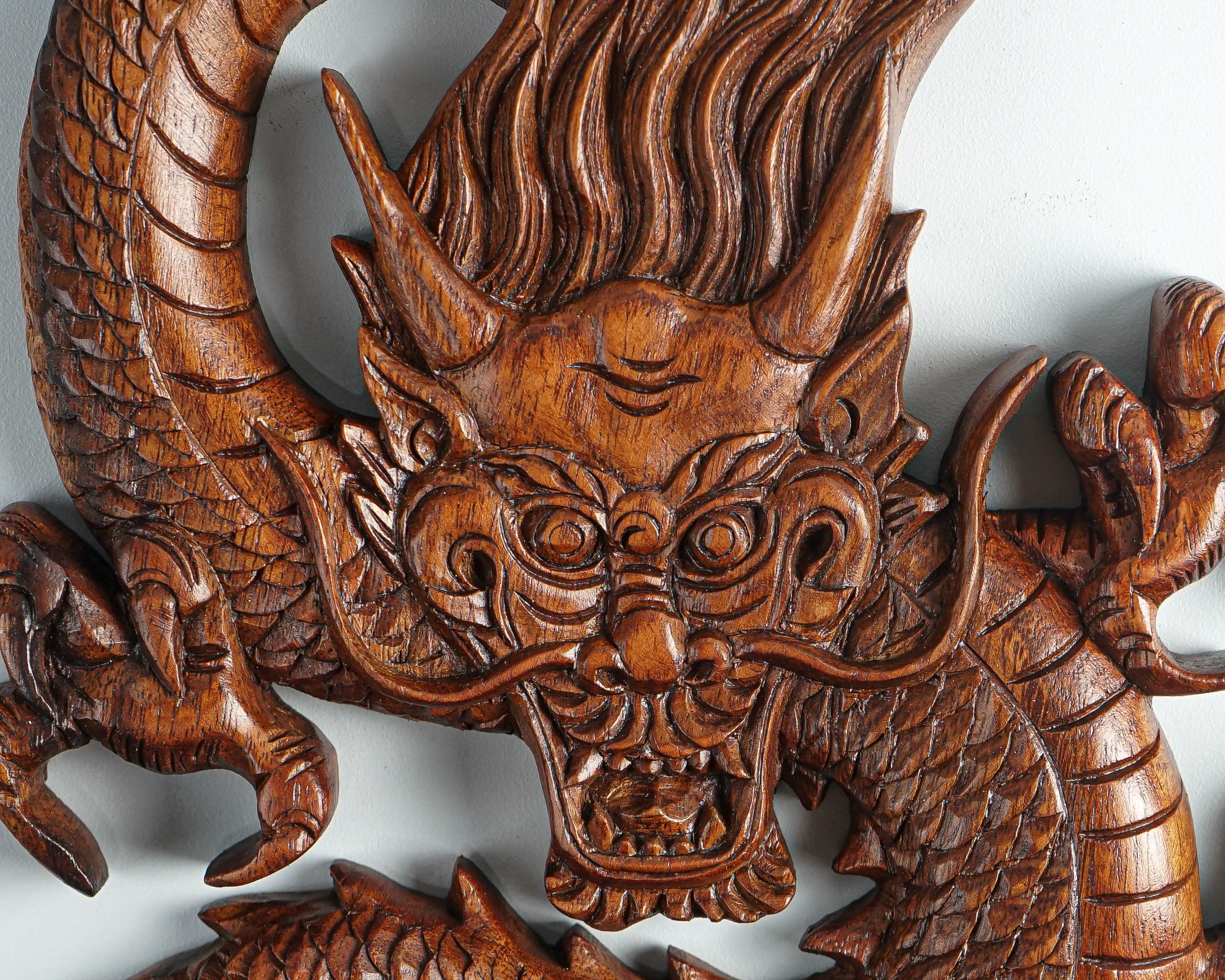 Angry Dragon Wall Art Chinese Dragon Mystical Animal Wood - Etsy